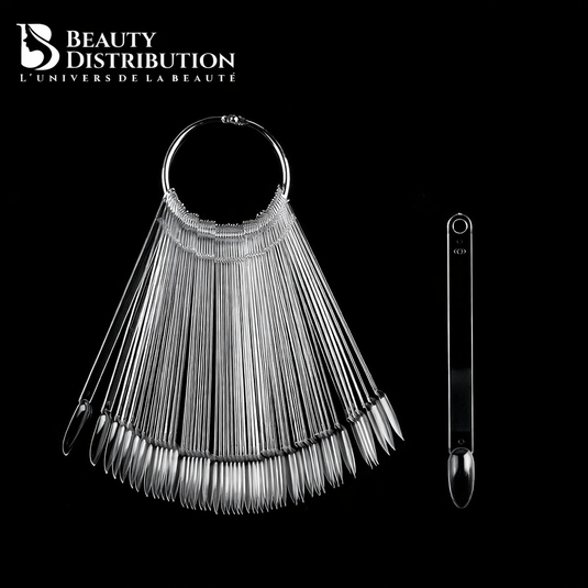 Clear oval shape color chart display – Beauty Distribution